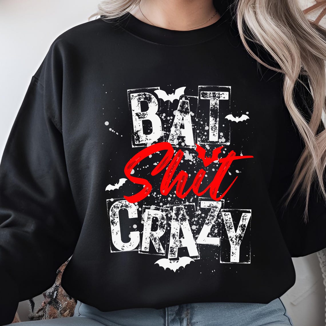 Bat Shit Crazy Funny Halloween PNG Sarcastic Snarky Bat Shirt Png Funny ...