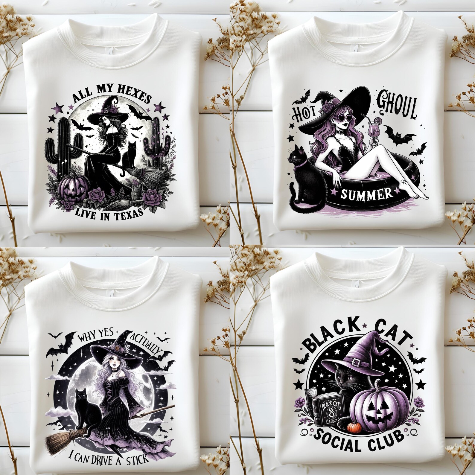 Witchy Svg, Witchy Svg Bundle, Witchy T-shirt Design, Witchy Vector ...