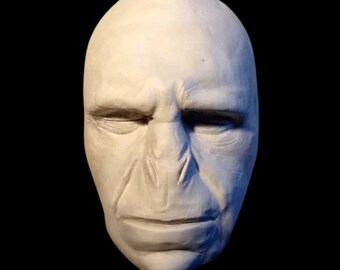 Lord Voldemort Latex Mask Cosplay Halloween Prop Bust Adult Full Head ...