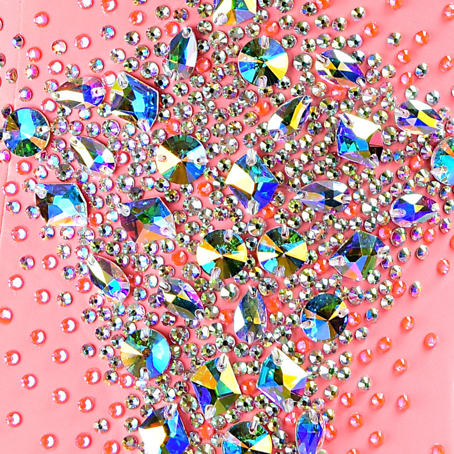 Tender Pink Ballroom Dress With Mesh, Crystals&satin - Etsy