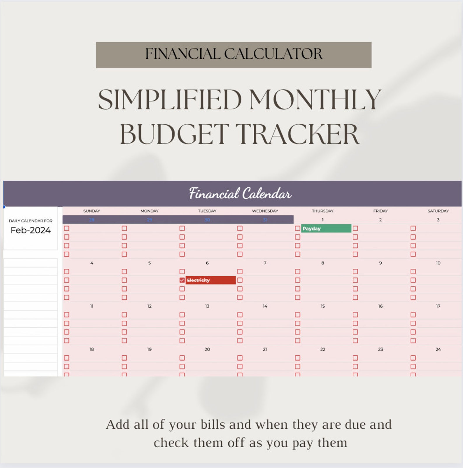 Simplified Budget Sheet and Tracker, Simple Monthly Budget Spreadsheet ...