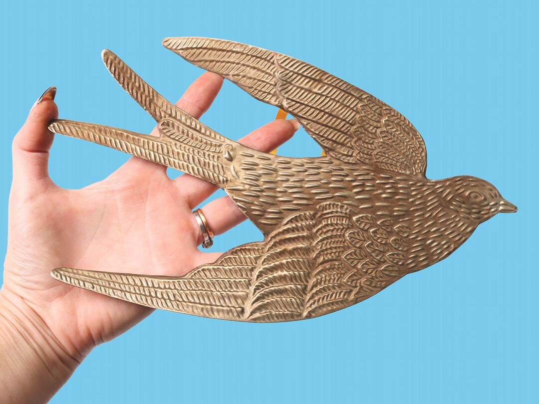 Large Flying Bird Ex Voto Decoration Antique Gold / Silver - Etsy