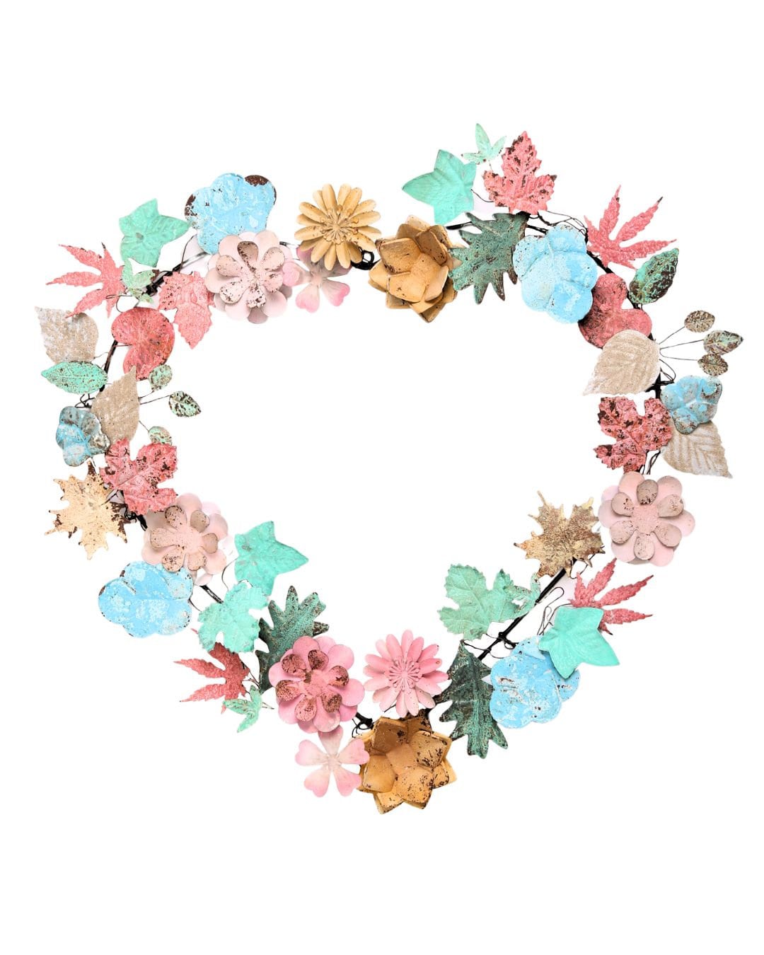 Rustic Heart Flower Frame Wreath Hanging Wall Decoration - Etsy