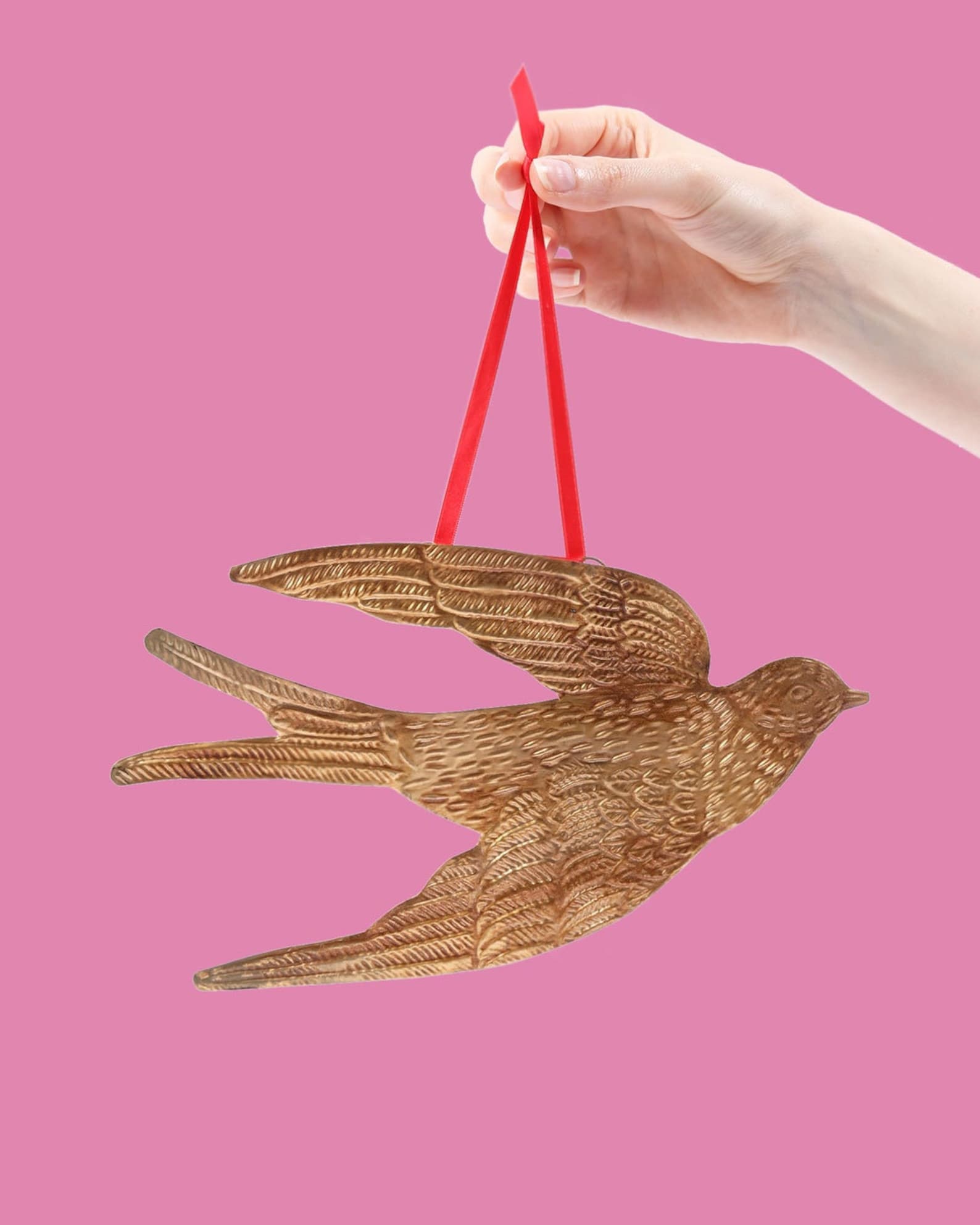 Golden Hanging Flying Bird Ex-voto Decoration - Etsy UK