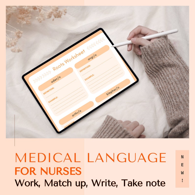Prefixes, Suffixes, Roots for Nursing Students, Nursing School, Digital ...