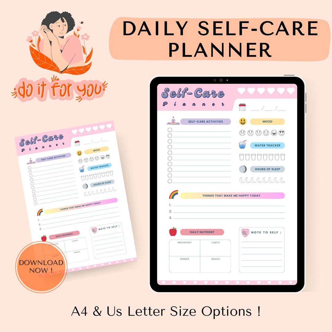 Daily Self-care Planner, Nurse to Do List, Self Care Goals, Nurse ...