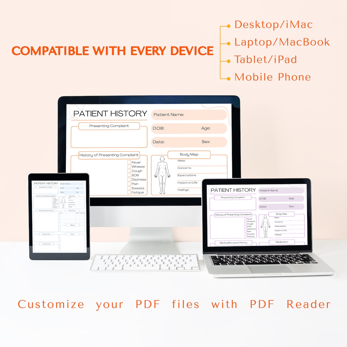 Patient History Template, Patient Assessment, Medsurg Nurse, Nursing ...