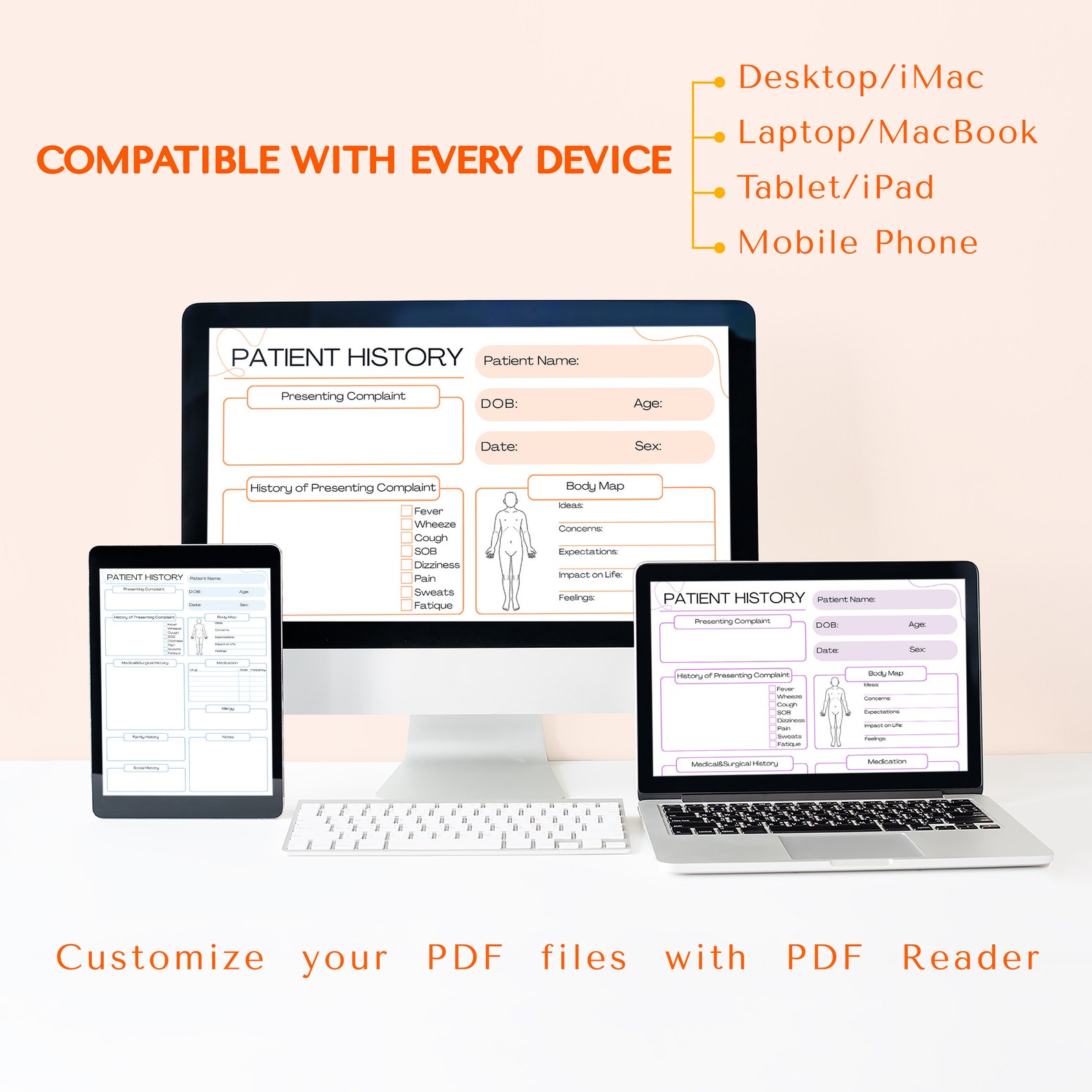 Patient History Template, Patient Assessment, Medsurg Nurse, Nursing ...