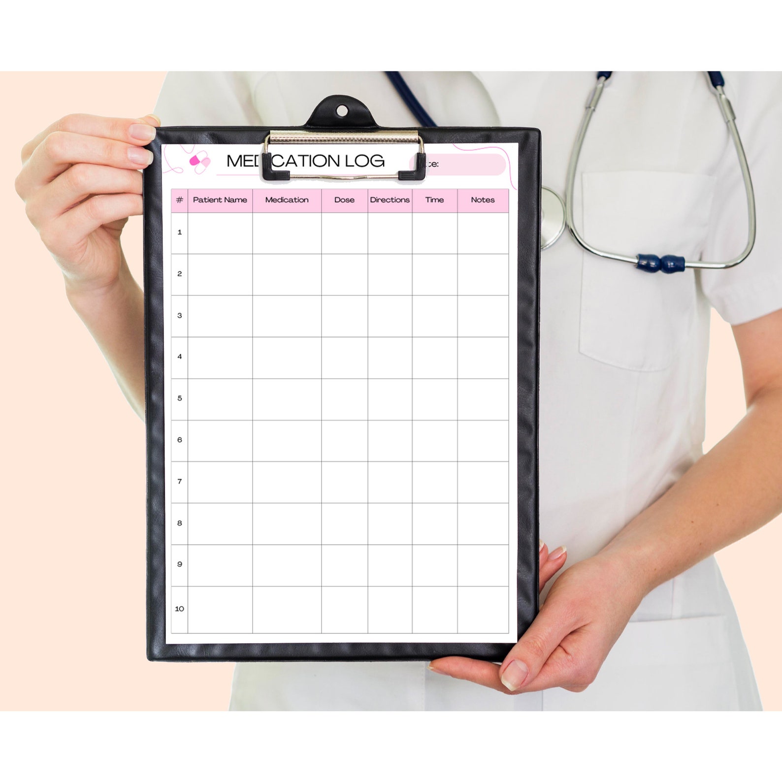 Multiple Patient Medication Log, Printable Medication Tracker, Nursing ...