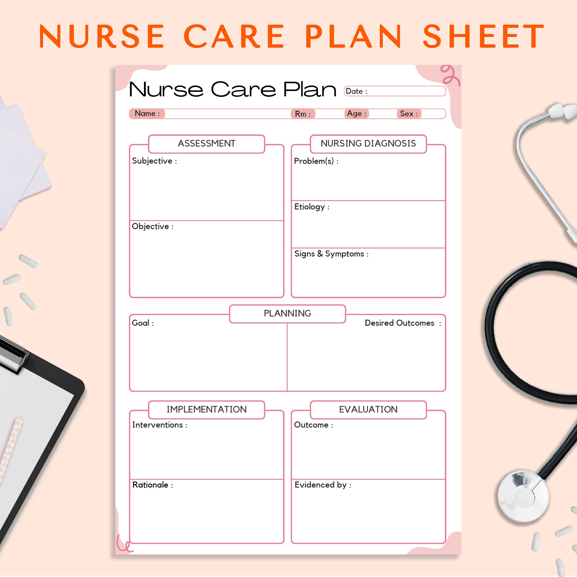 Nursing Care Plan, Nursing Organization, Patient Care Plan, Good Notes ...