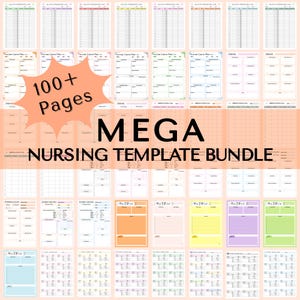 Nursing Template Bundle, Nurse Note Digital Download, Medication To-do ...