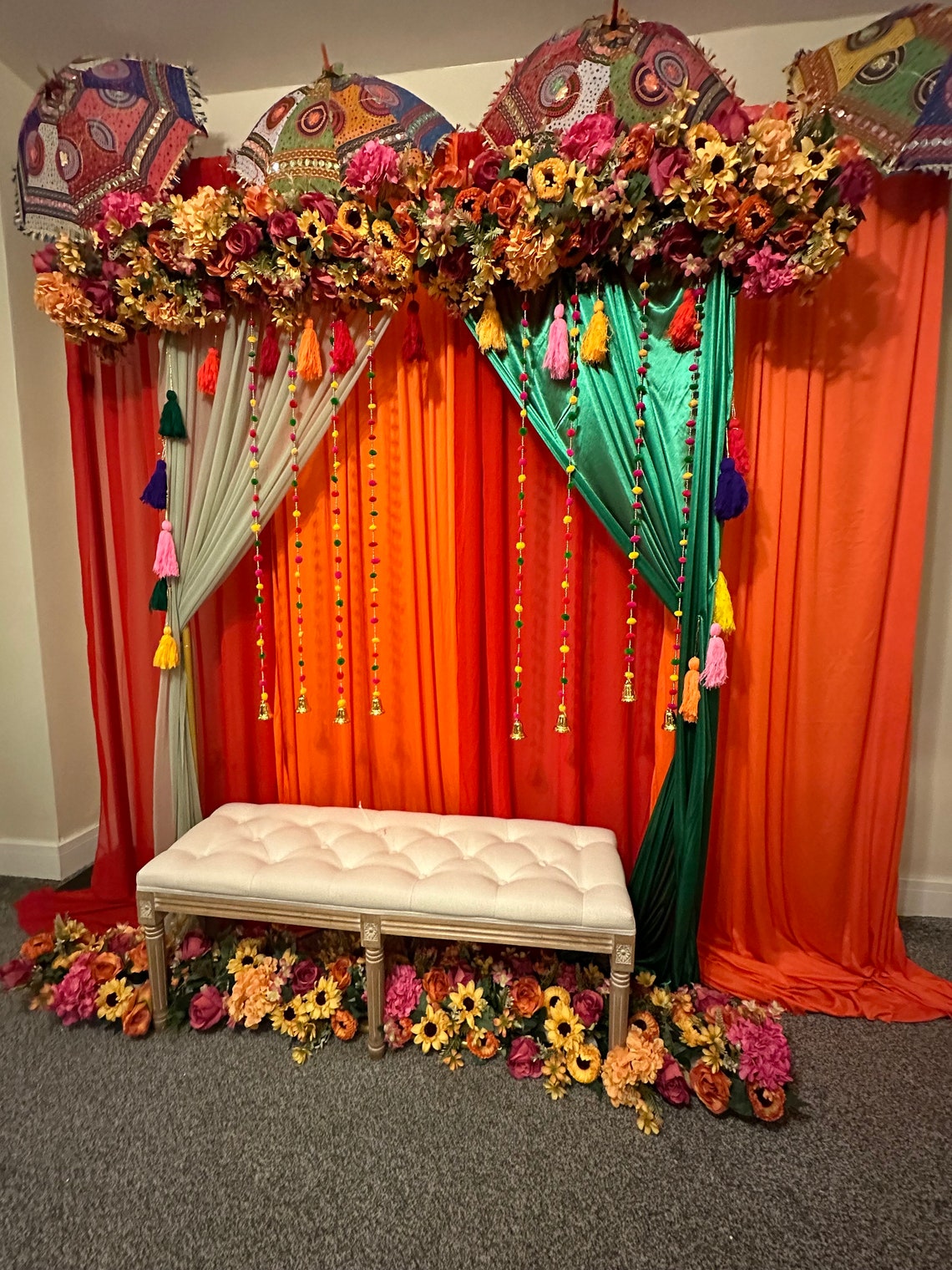 Manchester UK Mendhi / Mehendi / Haldi / Dhoki Wedding Stage for Hire ...