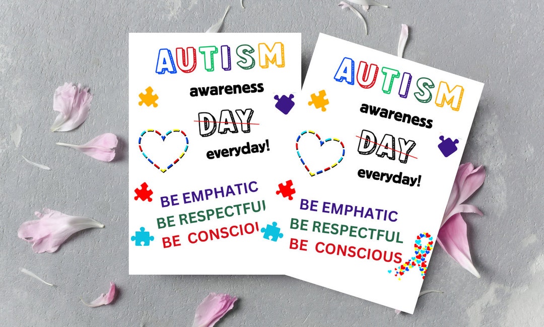 Autism Awareness Card, Autism Awareness Day, Autism, Embrace ...