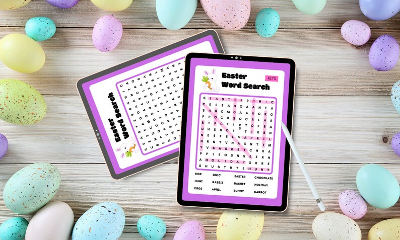 Easter Word Search Printable Game, Word Search Game, Kids Easter Game ...