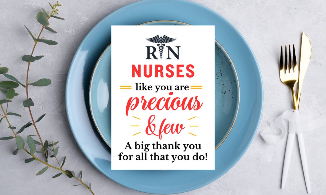 Nurse Appreciation Thank You Card, Nurse Thank You Printable Card ...