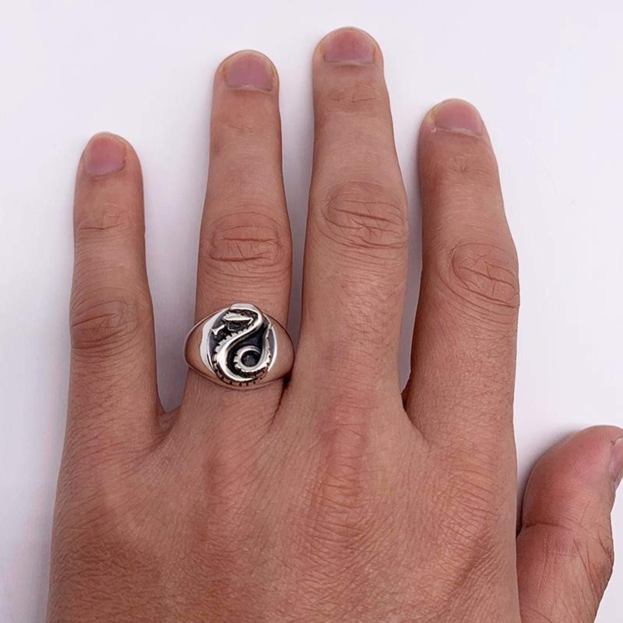 Malfoy Badge Ring, Wizard Ring, Magician Snake Ring, Magician Wizard ...