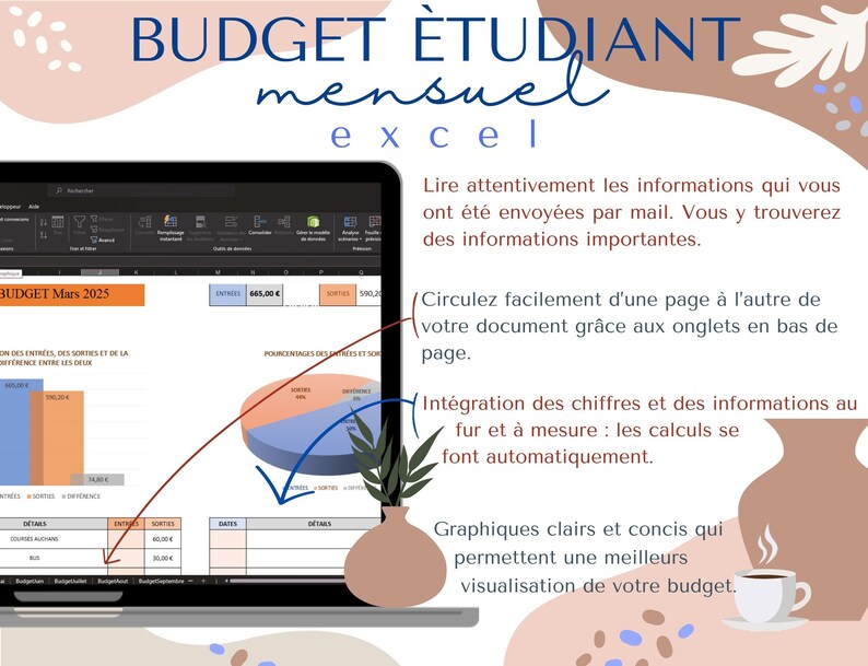 Student Budget Planner: Ultra-simple and Intuitive Spreadsheet in Excel ...