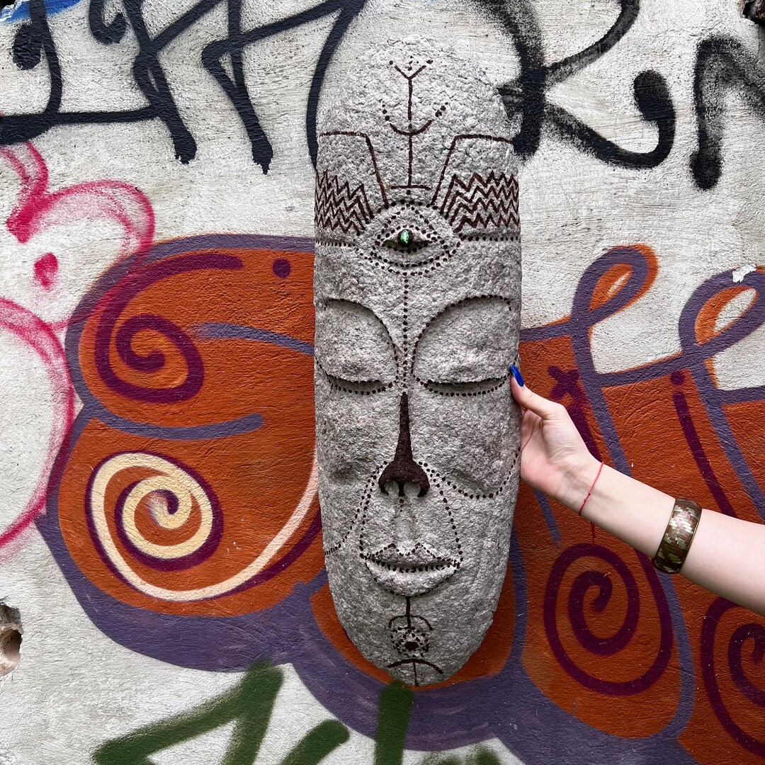 Very Big Goddess Mask-shamanic Wall Sculpture-tribal Home Decor ...