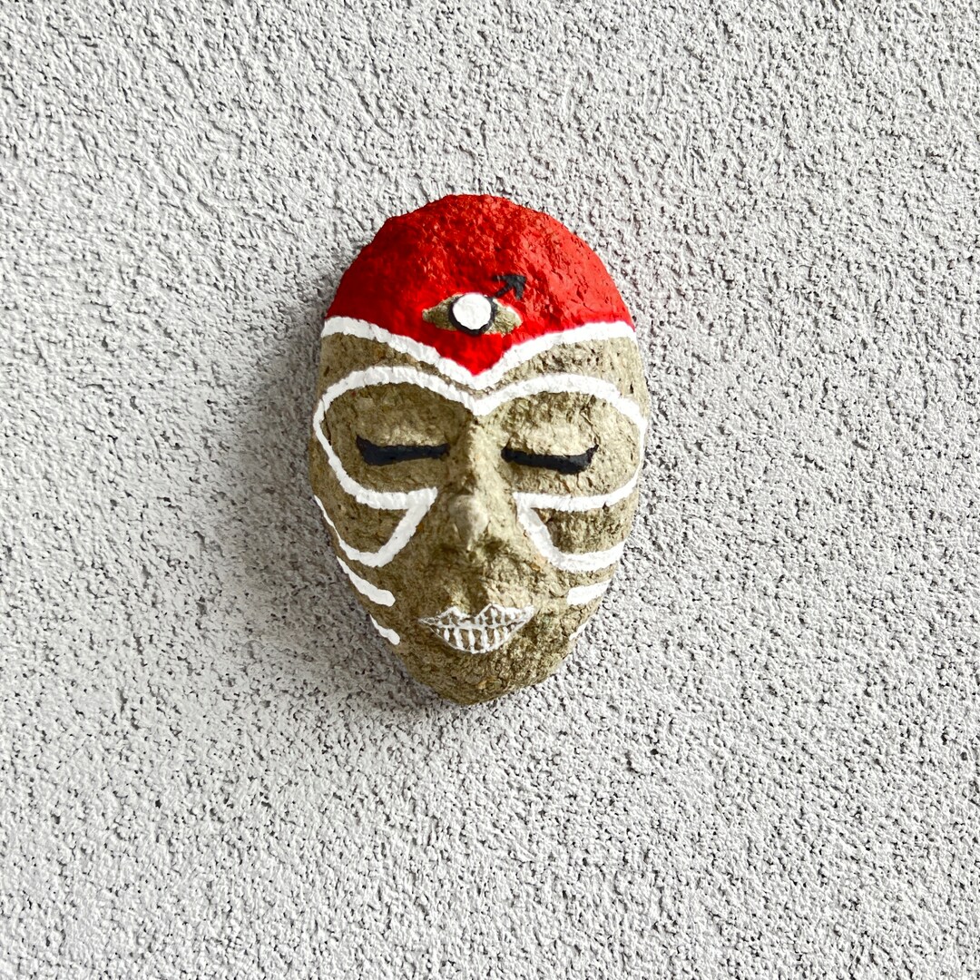 Mask Mars-paper Mache Decor-eco Wall Hanging-gift for Zodiac Signs ...