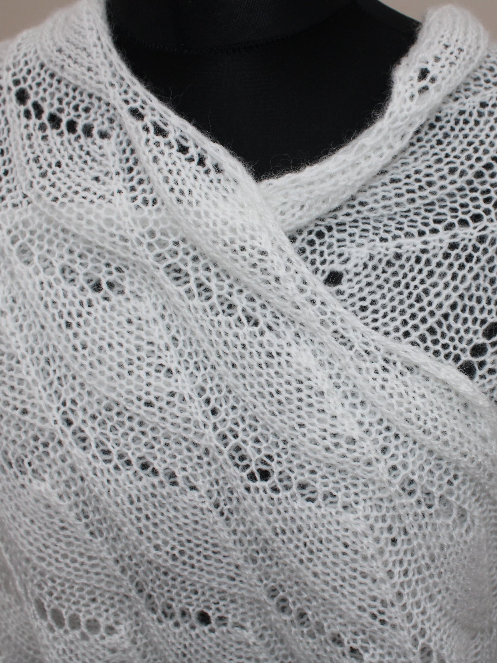 Waves Knitting Scarf Pattern, PDF File, Lace Knit Pattern, Knit Scarf ...