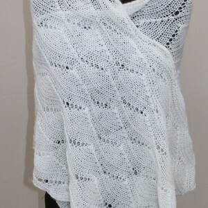 Waves Knitting Scarf Pattern, PDF File, Lace Knit Pattern, Knit Scarf ...