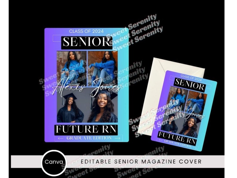 Personalized Senior Magazine Cover Template - Editable and Customizable ...
