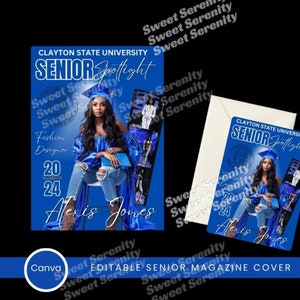 Personalized Senior Magazine Cover Template - Editable and Customizable ...
