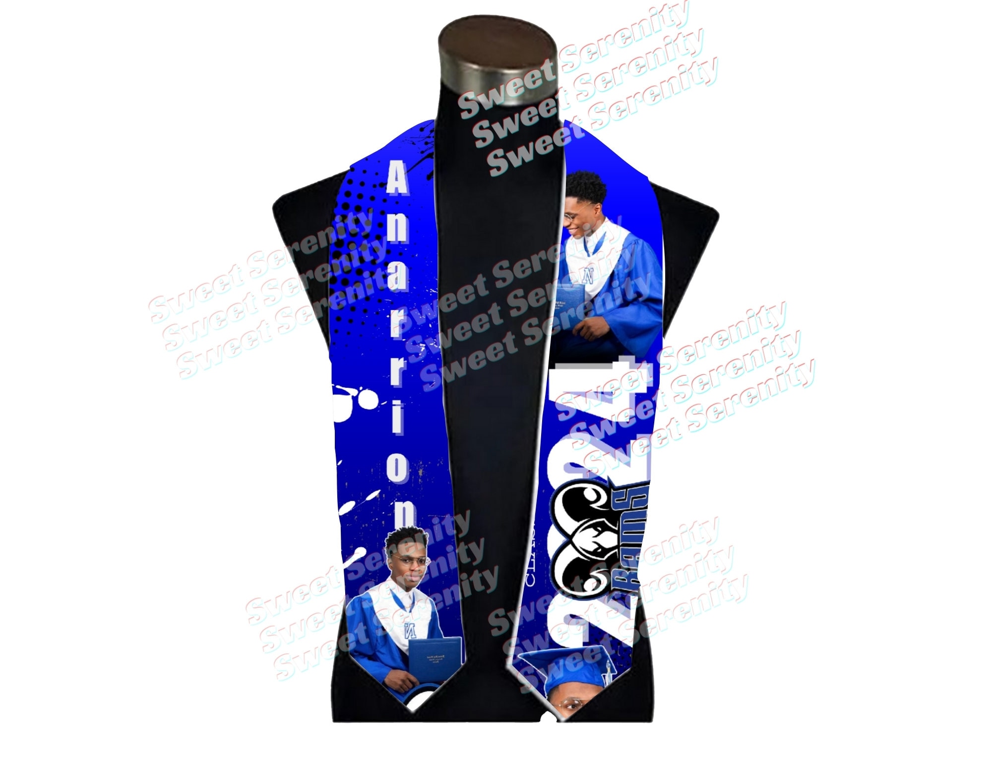 Customizable Graduation Stole Template - Personalized Design - Etsy