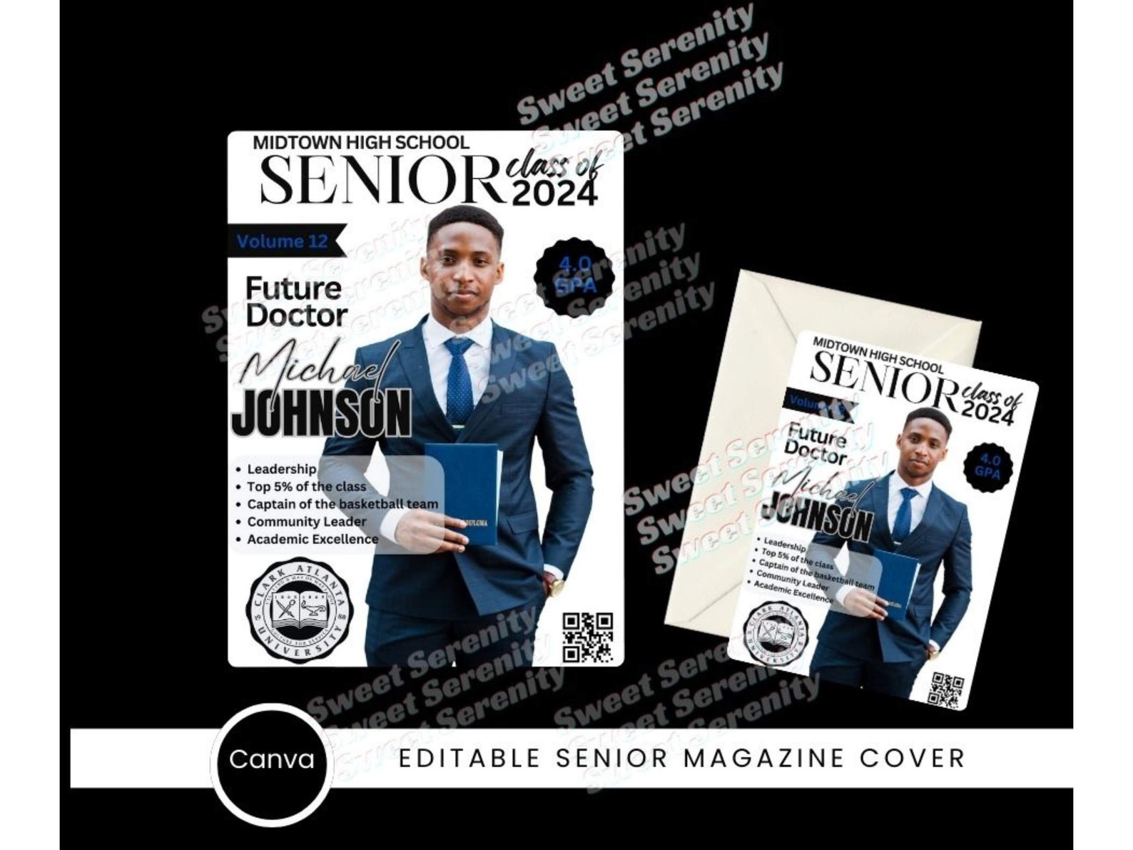 Personalized Senior Magazine Cover Template - Editable and Customizable ...