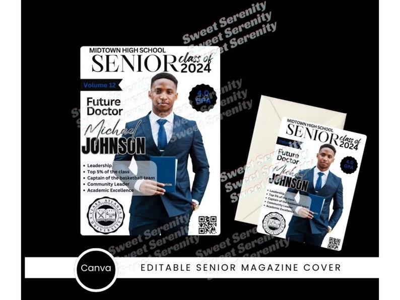 Personalized Senior Magazine Cover Template - Editable and Customizable ...
