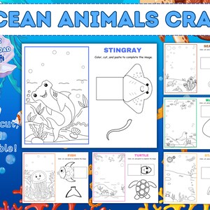 Ocean Animals Craft - Etsy