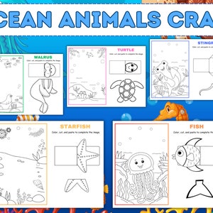 Ocean Animals Craft - Etsy