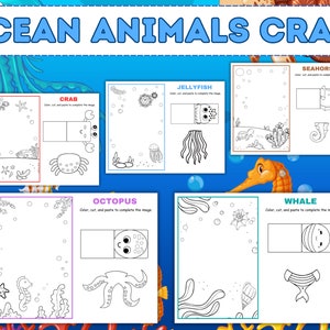 Ocean Animals Craft - Etsy
