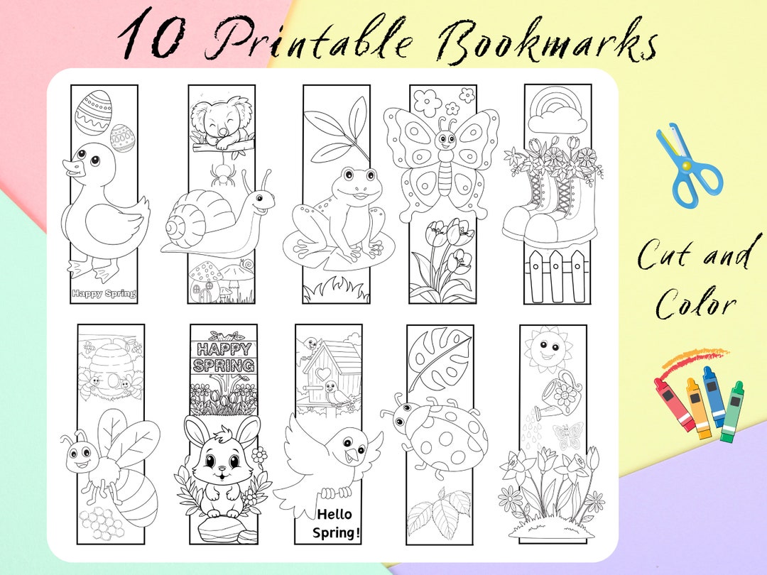 Spring Bookmarks - Etsy