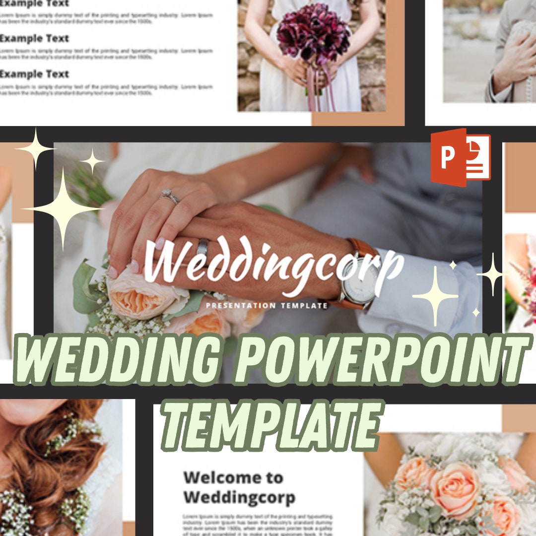 Orange Wedding Powerpoint Template | Getting Married Slide Deck ...