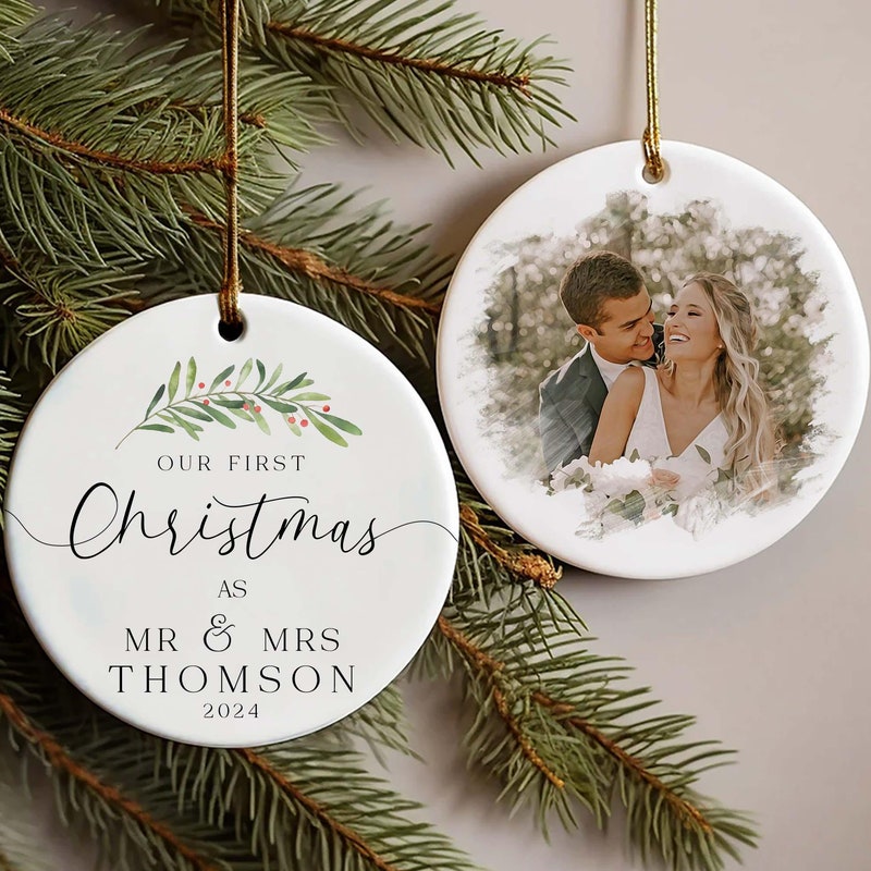 Our First Christmas Mr and Mrs - Etsy UK