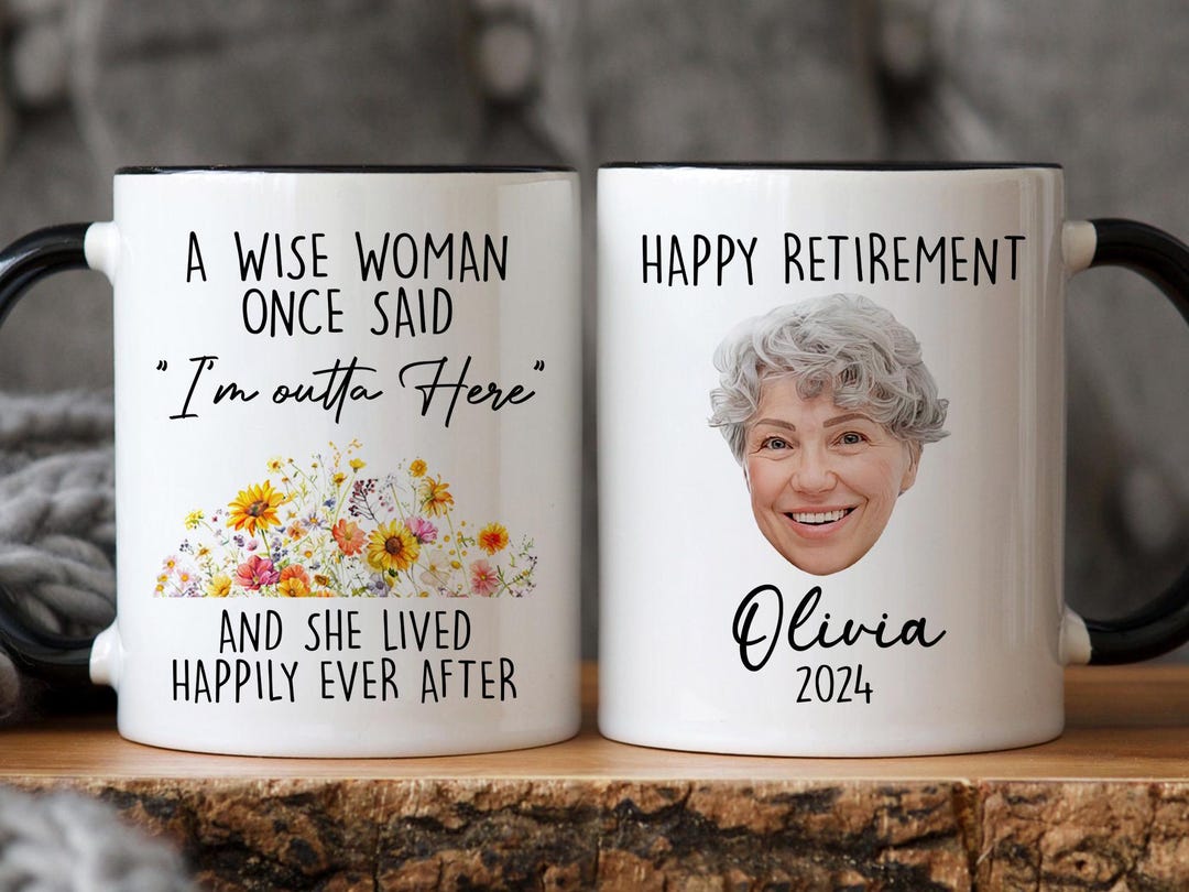 Personalized Retirement Gift for Women, Coworker Retirement Mug, A Wise ...
