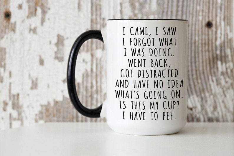 I Came I Saw I Forgot What I Was Doing Mug, Funny Grandma's Wandering ...