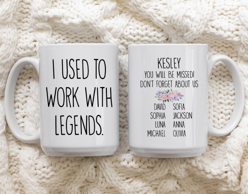 Coworker Leaving Mug, I Used to Work With Legends, Co-worker Goodbye ...