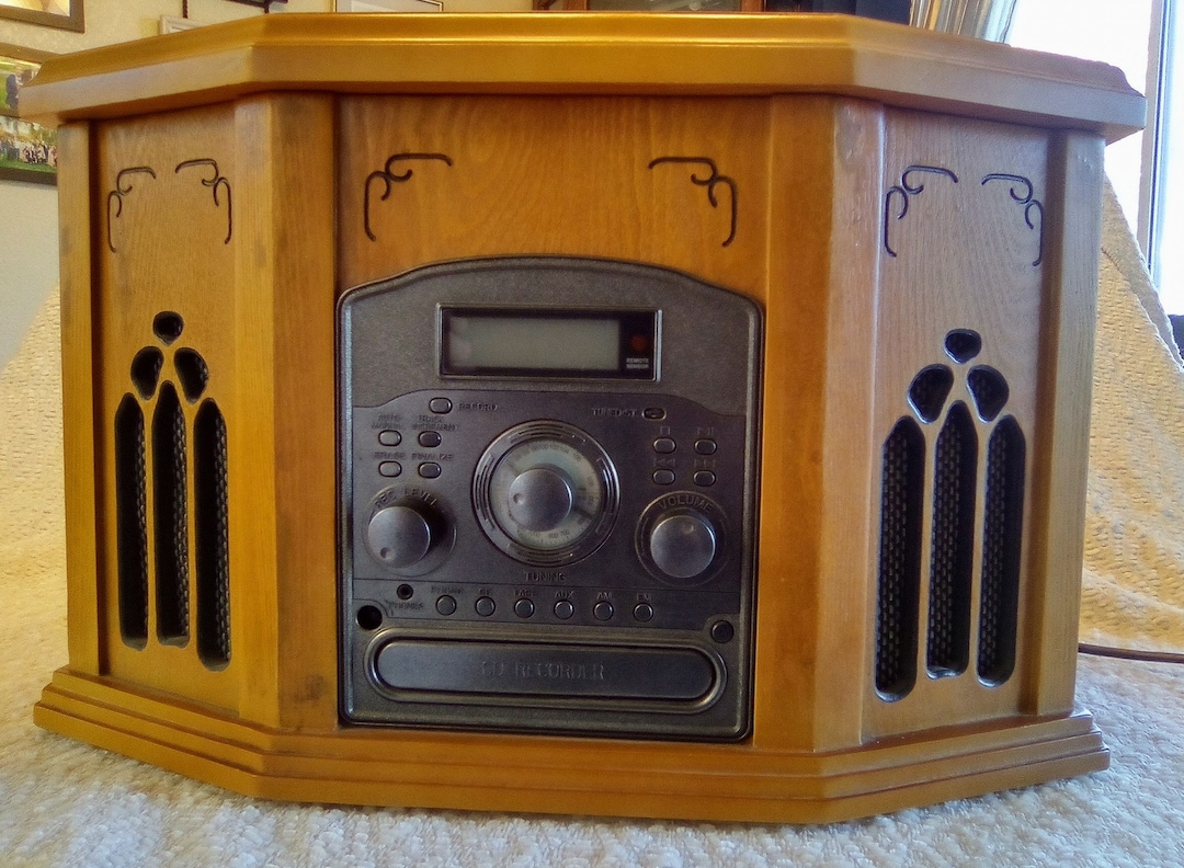 Vintage Salzburg Oak Music Center: CD Player, Tuner, Tape Deck - Etsy