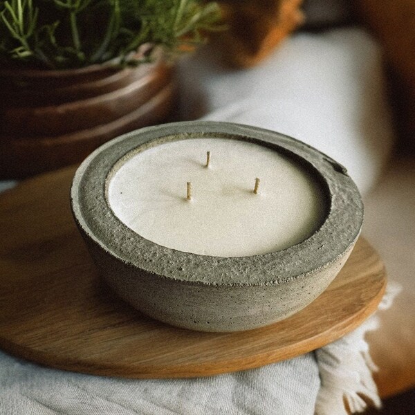 Cement Candle Holder - Etsy