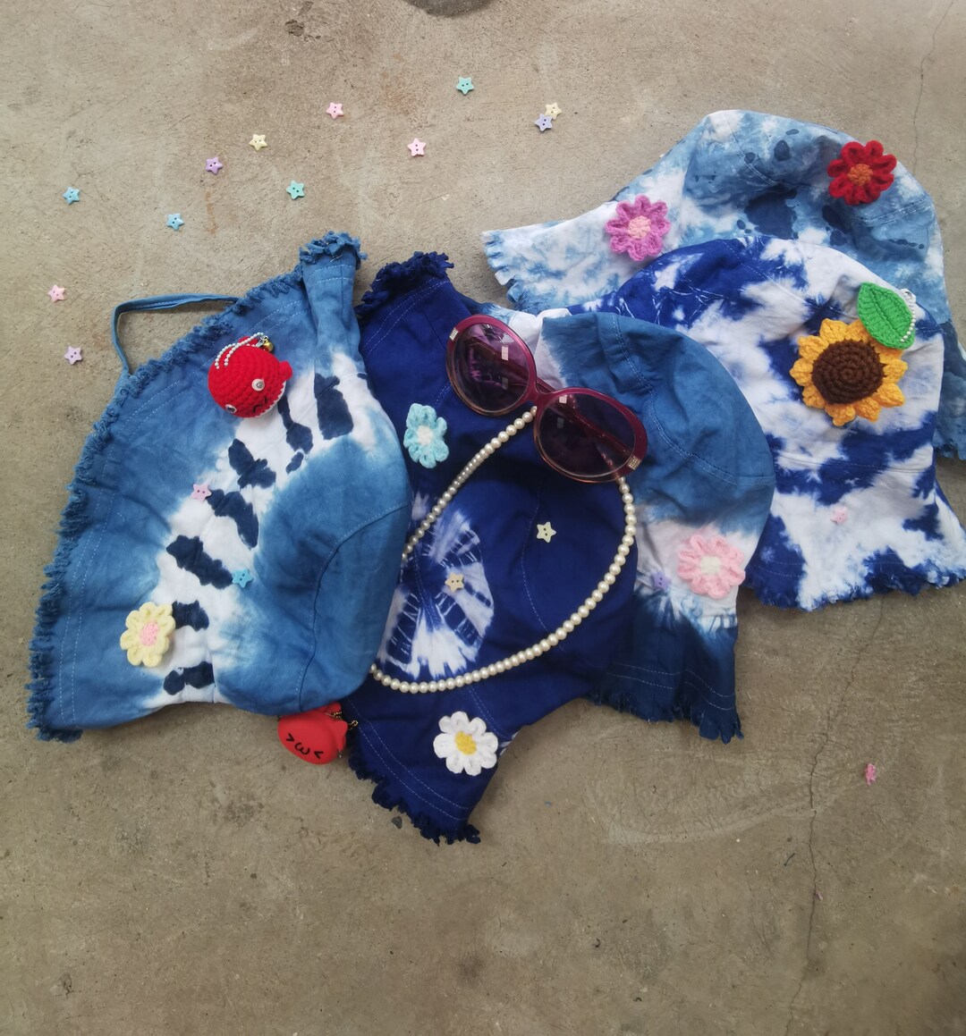 Indigo Dye Hat , Indigo Dye Bucket , Indigo Dye, Gift, Summer Bucket ...