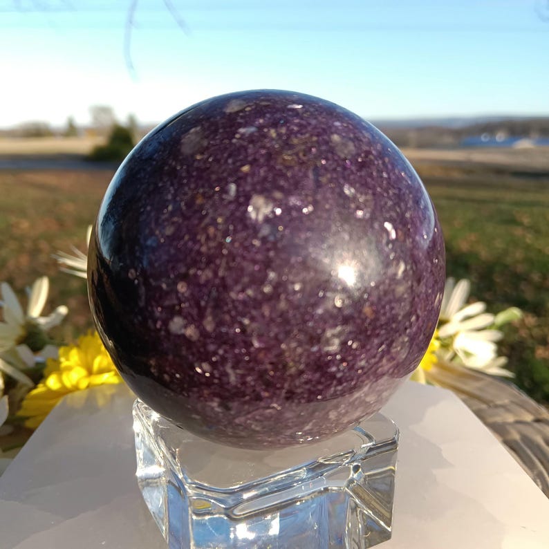 Purple Mica Sphere: 2" Sparkly - Etsy