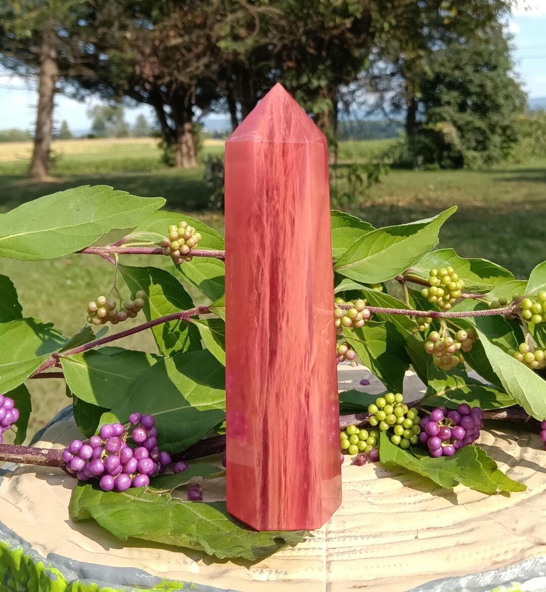 Red Smelting Quartz Crystal Tower 3.75" - Etsy