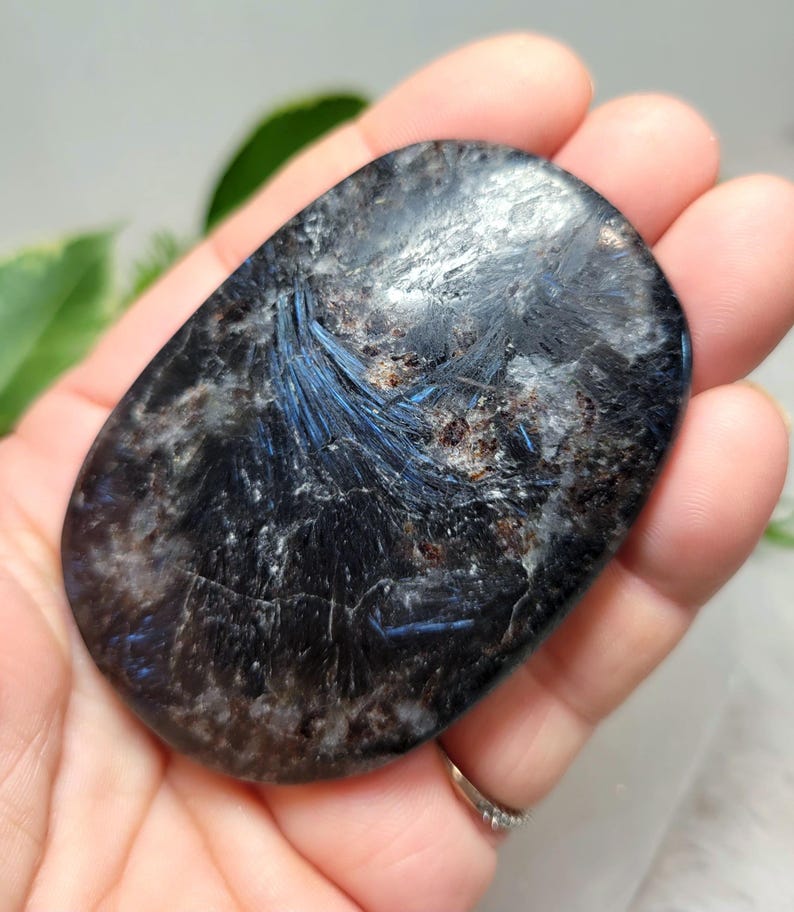 Astrophyllite/fireworks Stone/ Palm Stone Large: 2.9" Exotic Gemstone ...