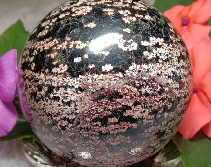 Pink Fireworks Obsidian Sphere;rare Material 2.75" - Etsy