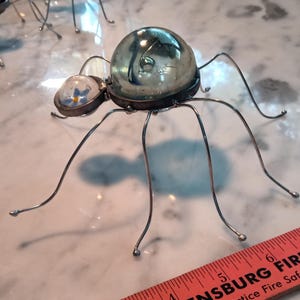 Jawbreaker Marble Spider Floral Marble Shooter Head Swirl Clear Blue ...