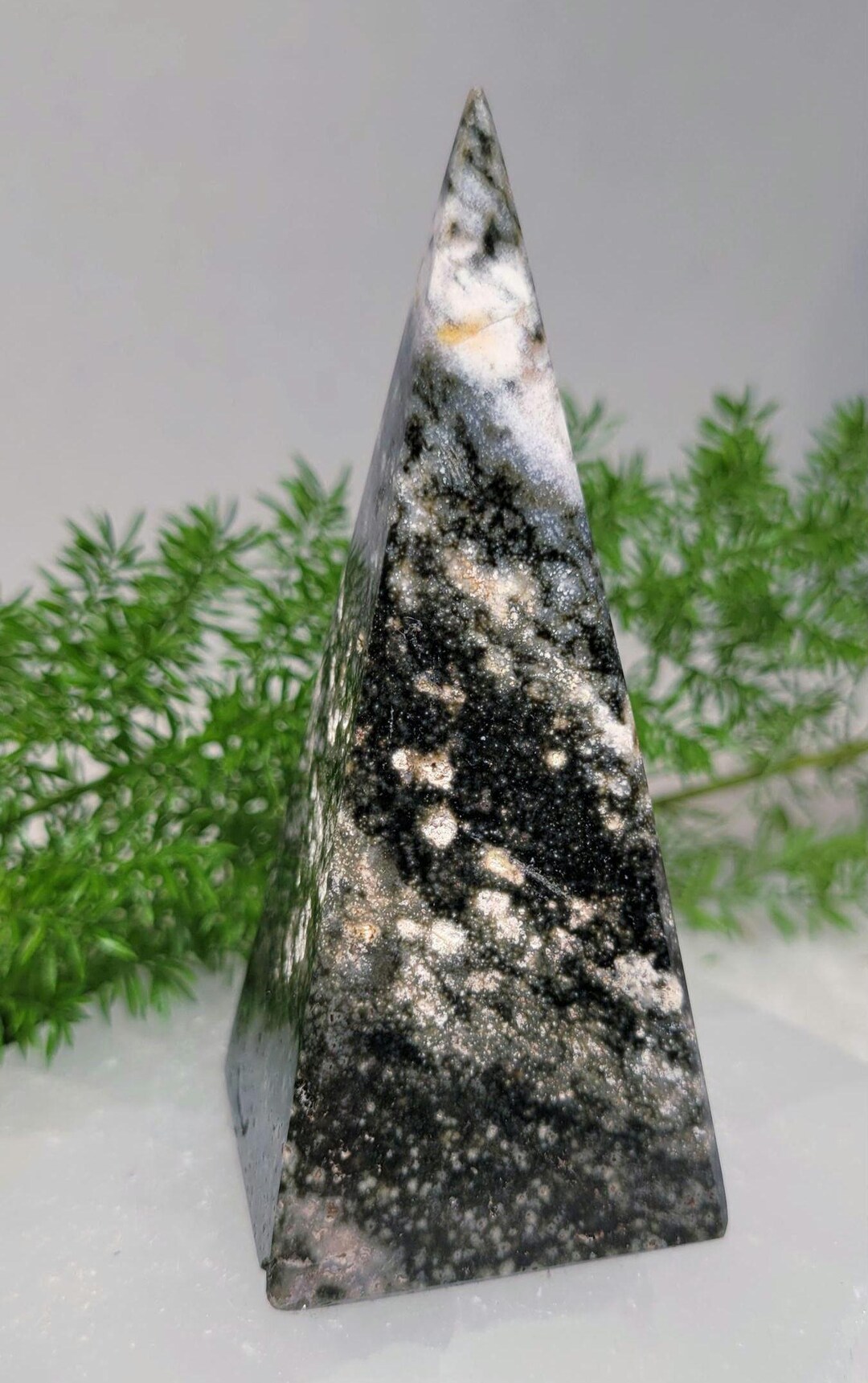 Ocean Jasper Pyramid Tower: 4" - Etsy UK