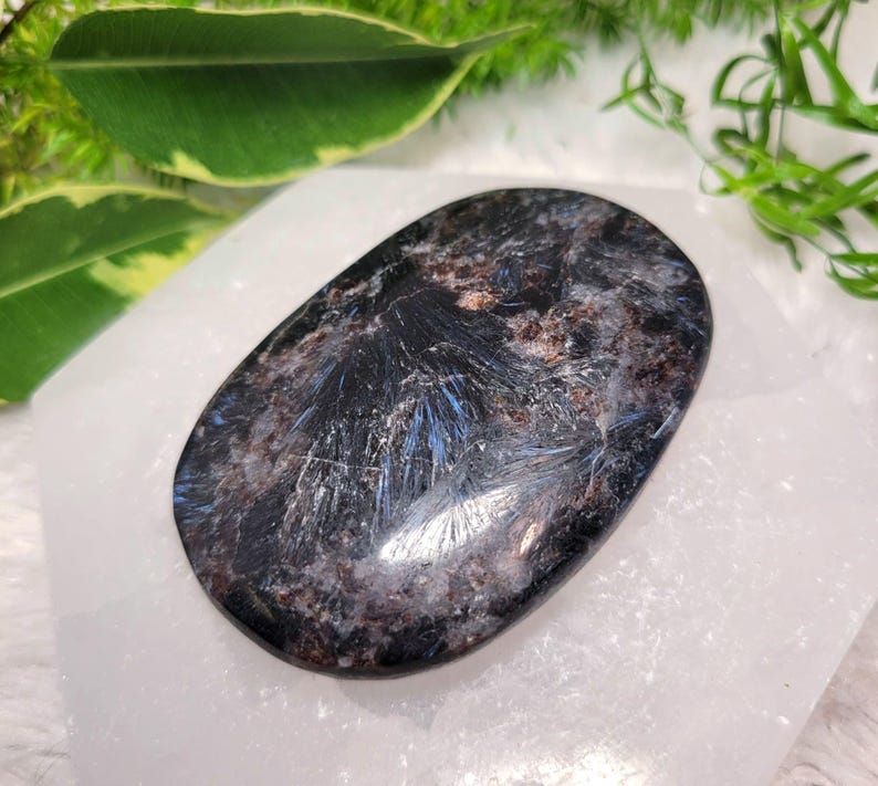 Astrophyllite/fireworks Stone/ Palm Stone Large: 2.9" Exotic Gemstone ...