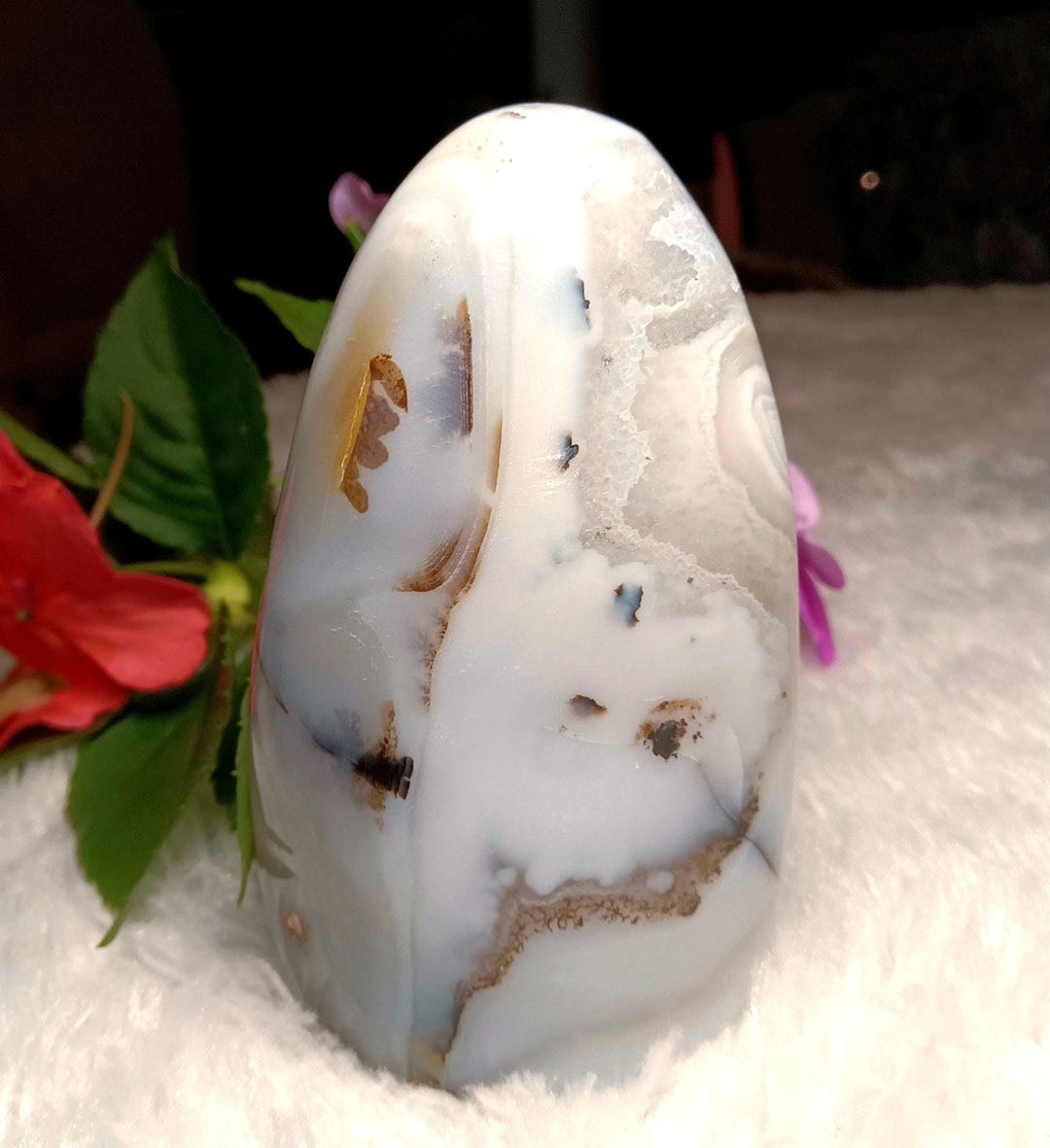 Dendritic Banded Agate Polished Freeform 3.75" Crystal - Etsy